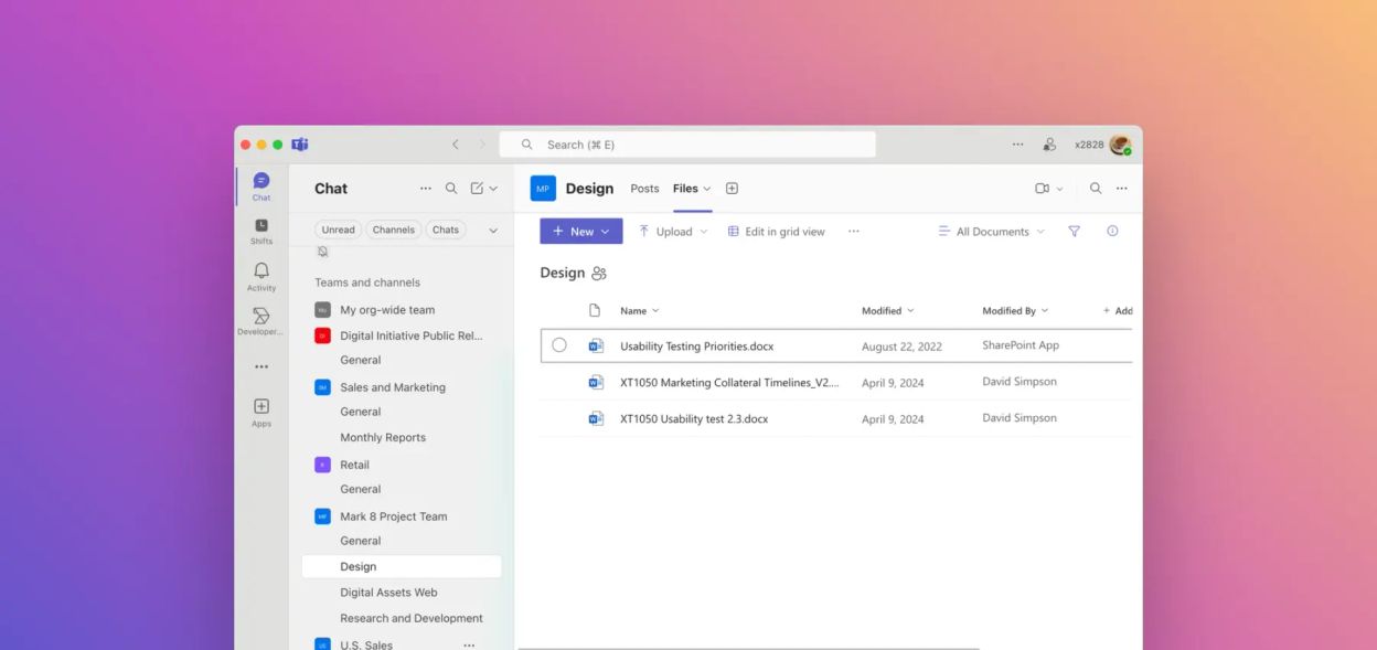 How SharePoint document libraries integrate with Microsoft Teams folders