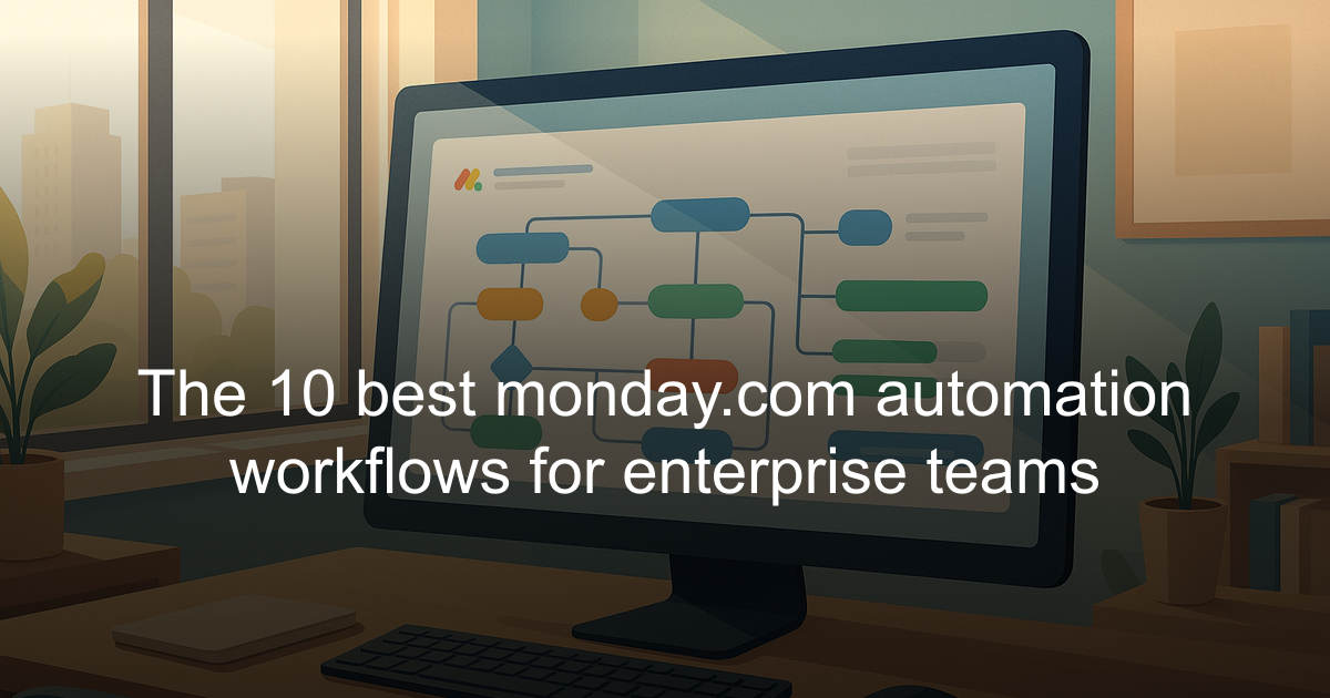 The 10 best monday.com automation workflows for enterprise teams