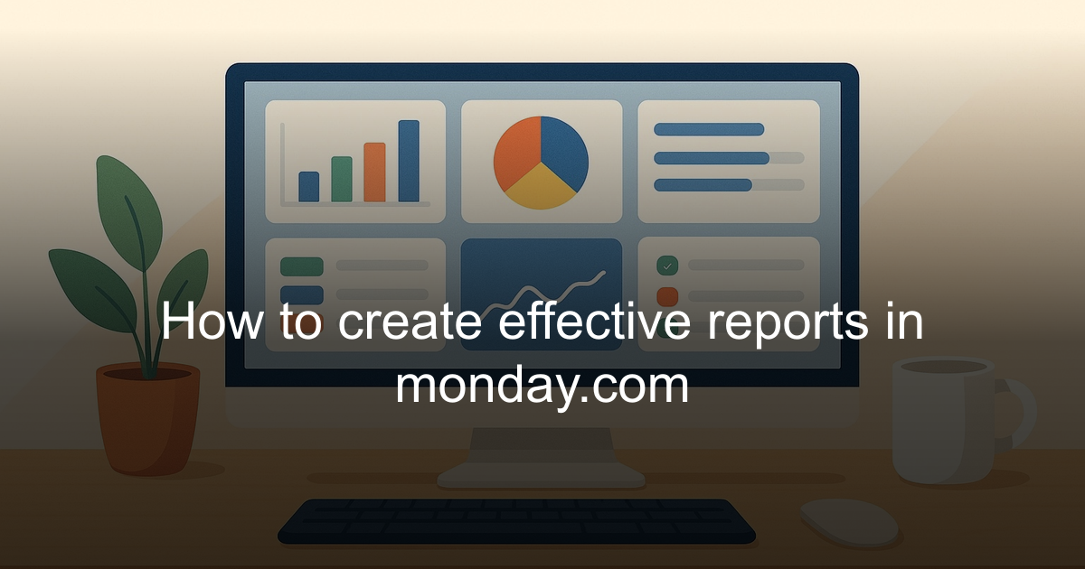How to create effective reports in monday.com