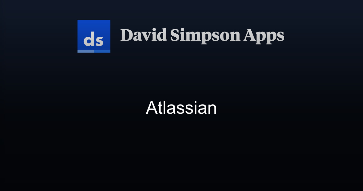 Atlassian | David Simpson Apps