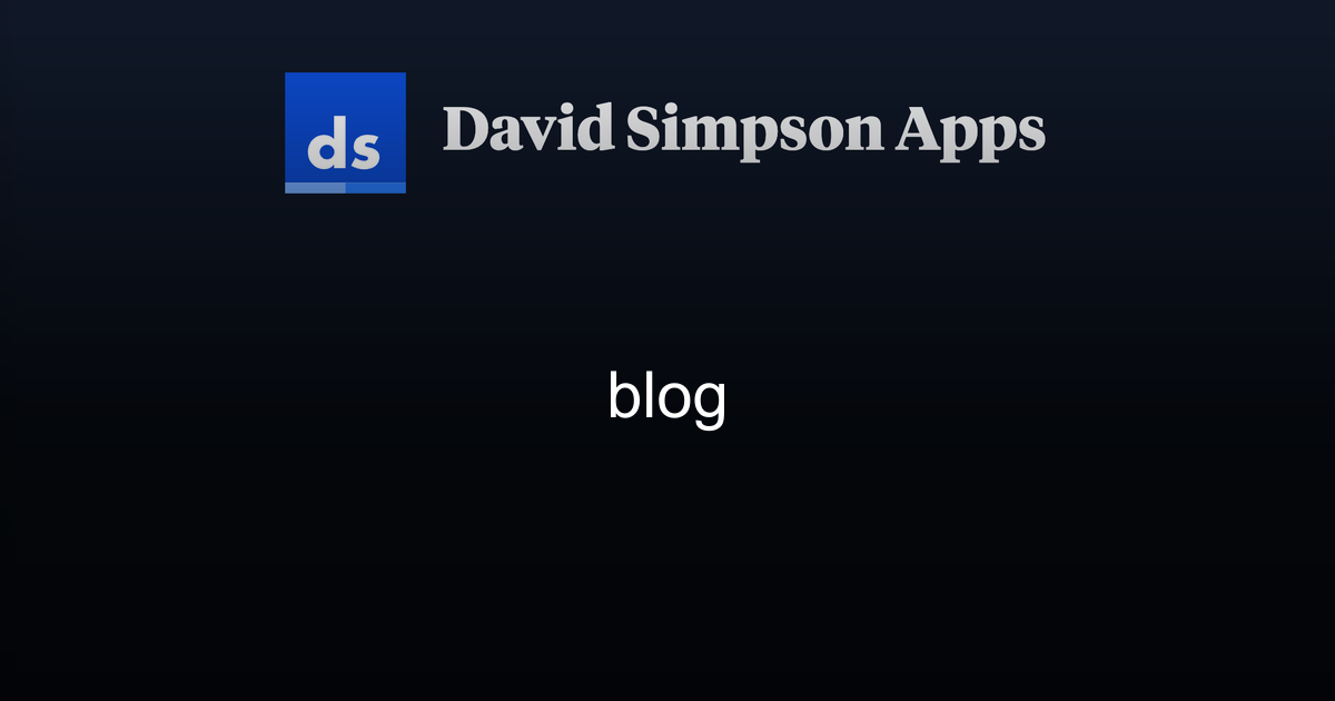 blog | David Simpson Apps