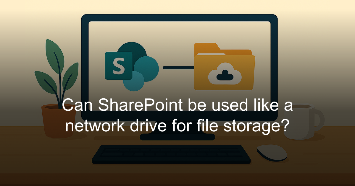 Can SharePoint be used like a network drive for file storage?