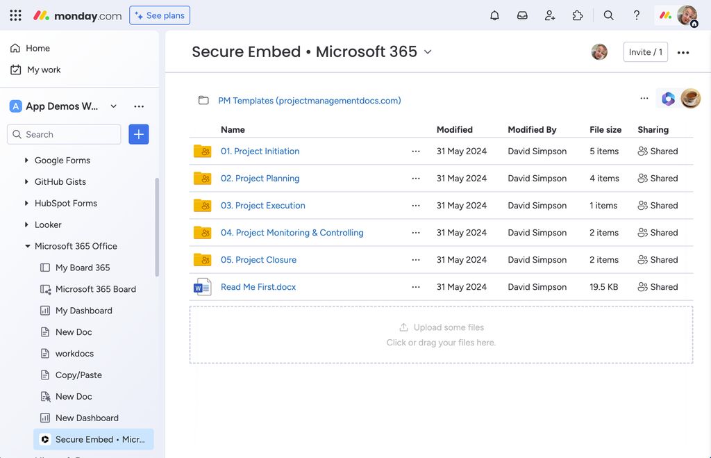 Microsoft 365 SharePoint • Automate & Embed for monday.com | David Simpson Apps