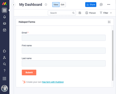 HubSpot Forms Embedded